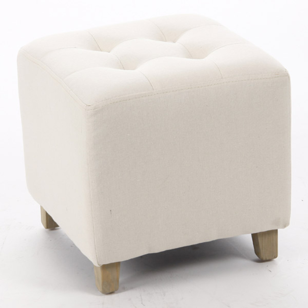 Pouf Leandre Lin beige