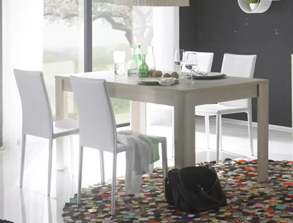 Table de repas Aura chene samoa/gris matL 160 X H 79 X P 90