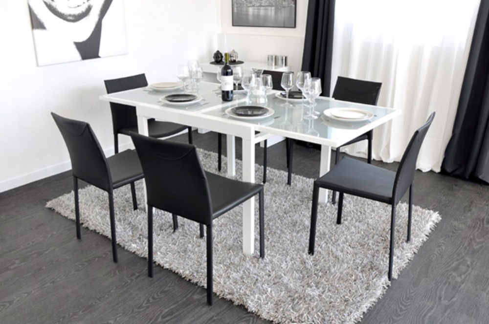 Table de repas Extend Blanc L 90 X H 76 X P 90