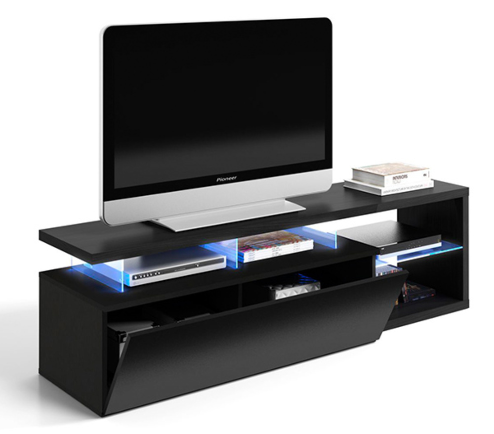 Meuble tv Blue tech Noir brillant