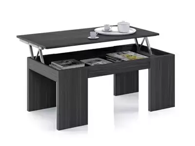 Table basse relevable Gozo Gris cendré