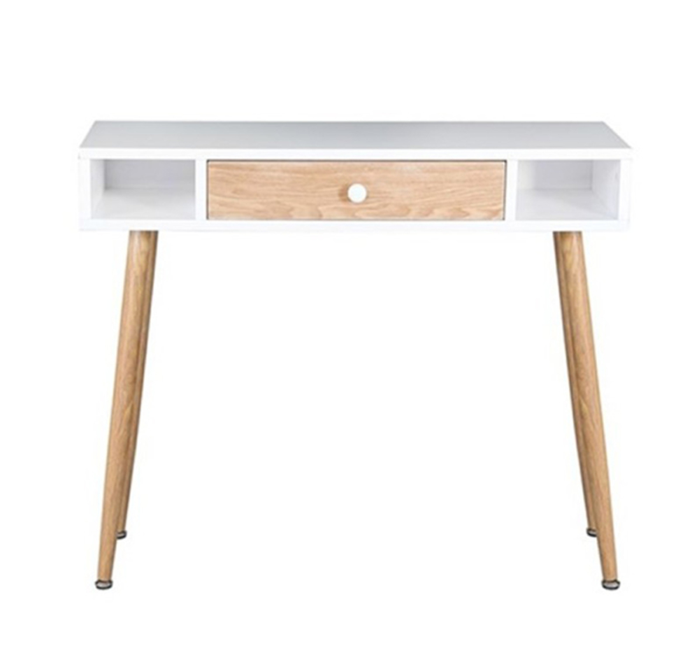 Console bureau Stockholm Blanc / chêne