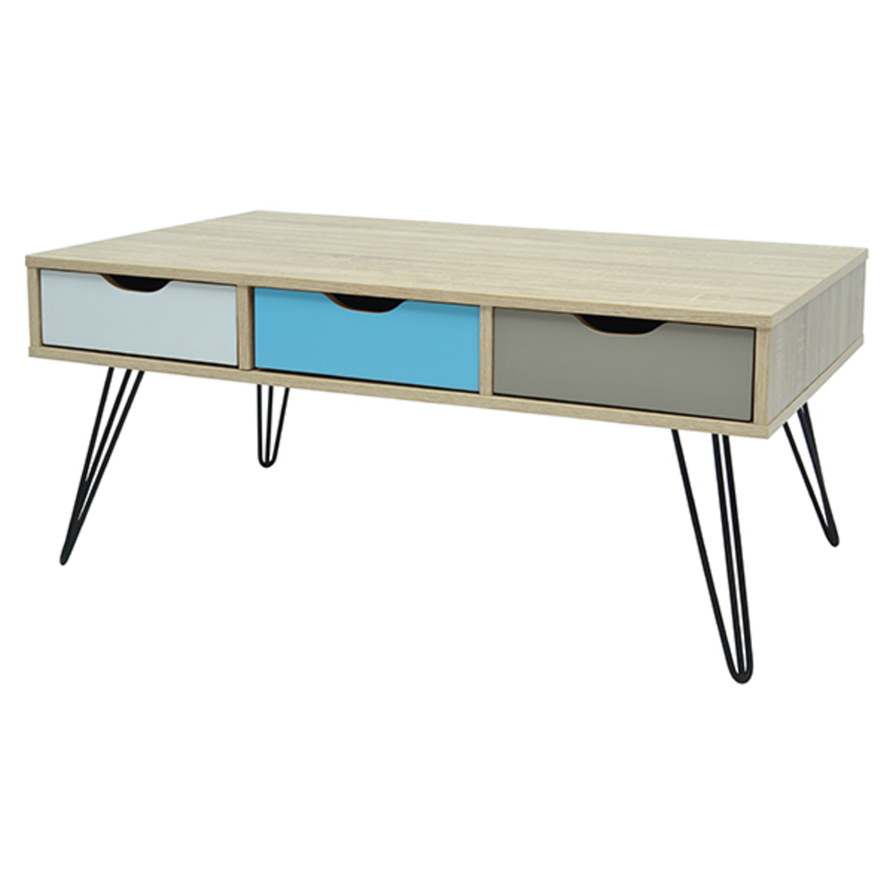 Table basse Balita Multicolore/naturel