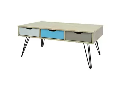 Table basse Balita Multicolore/naturel