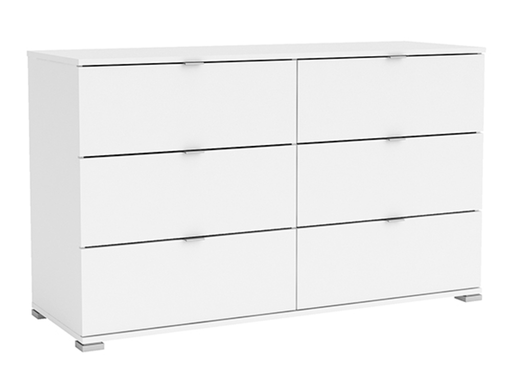 Commode 6 tiroirs Perfect Blanc mat
