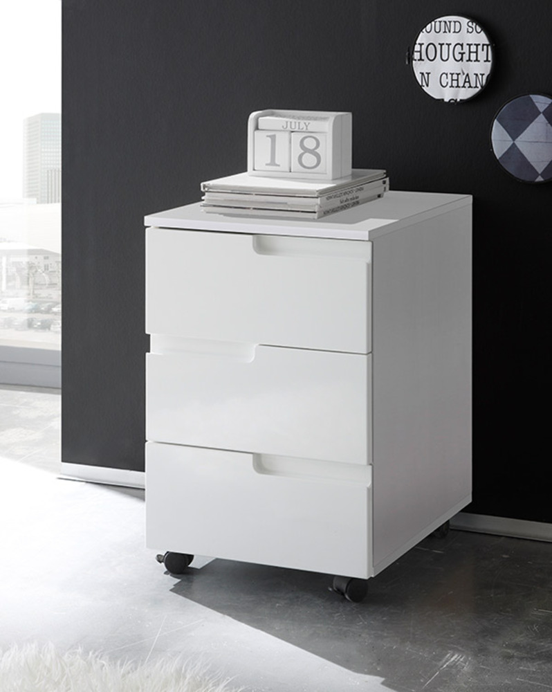 Caisson 3 tiroirs Spice Blanc brillant
