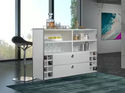 Bar Infinity blanc brillant